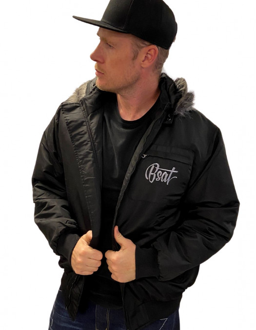 BSAT Skull Winter Jacket Black BSAT Skull Winter Jacket Black